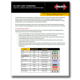 AS 1345-1995 Standard for Pipe, Conduit and Duct Identification ...